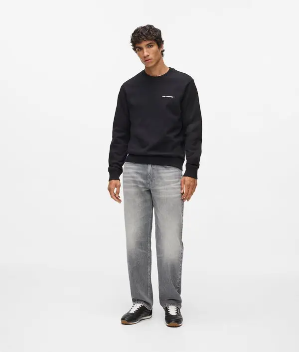 Karl Lagerfeld Rue St-guillaume Crewneck Sweatshirt - Black