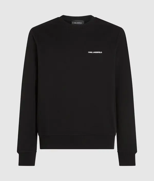 Karl Lagerfeld Rue St-guillaume Crewneck Sweatshirt - Black