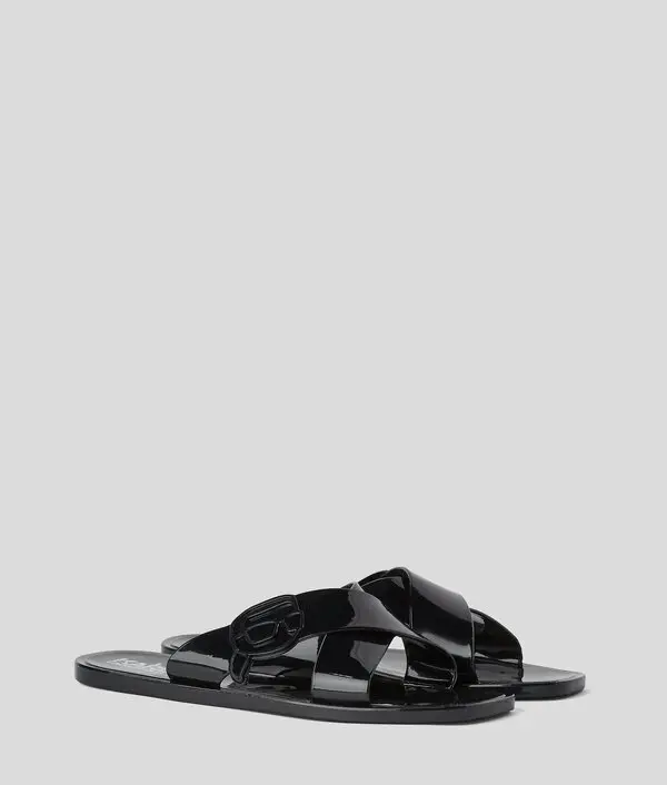 Karl Lagerfeld Ikon Nft Kross Sandals - Black