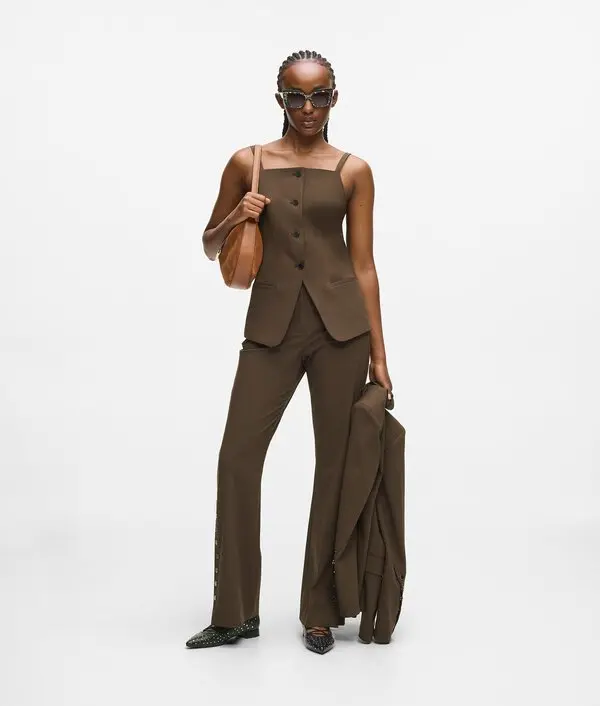 Karl Lagerfeld Square-neck Waistcoat