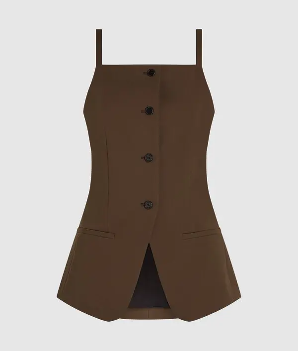 Karl Lagerfeld Square-neck Waistcoat
