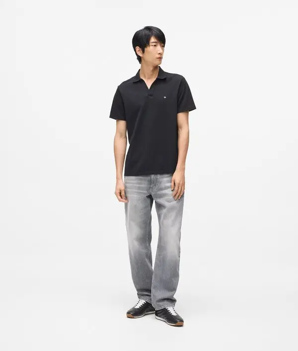 Karl Lagerfeld Monogram Pin Polo Shirt