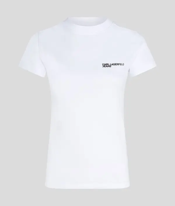 Karl Lagerfeld Slim Fit Organic Cotton T-shirt - White