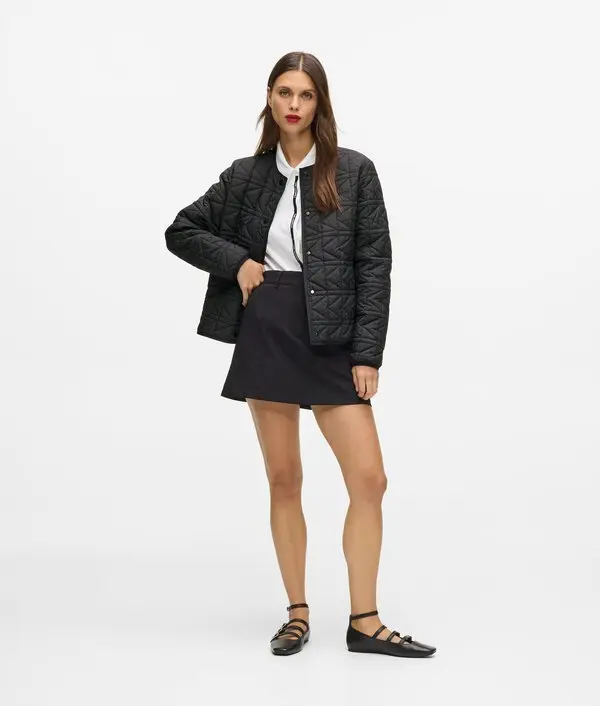 Karl Lagerfeld Quilted Technical Taffeta Jacket