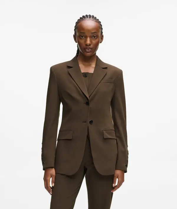 Karl Lagerfeld Snap Button Blazer