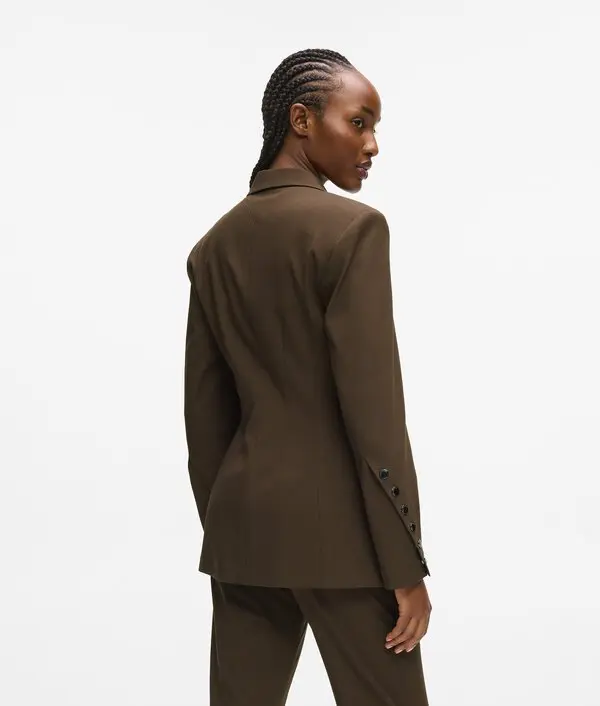Karl Lagerfeld Snap Button Blazer