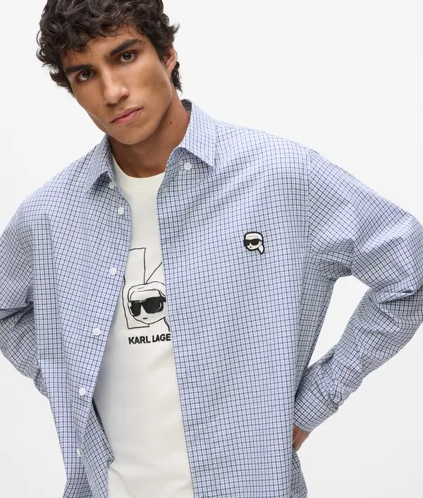 Karl Lagerfeld Ikon Checked Shirt