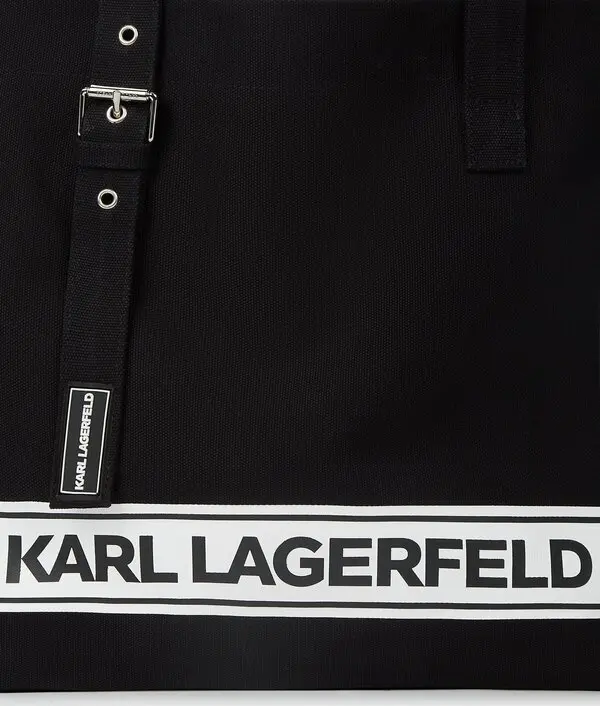Karl Lagerfeld Logo Beach Tote Bag