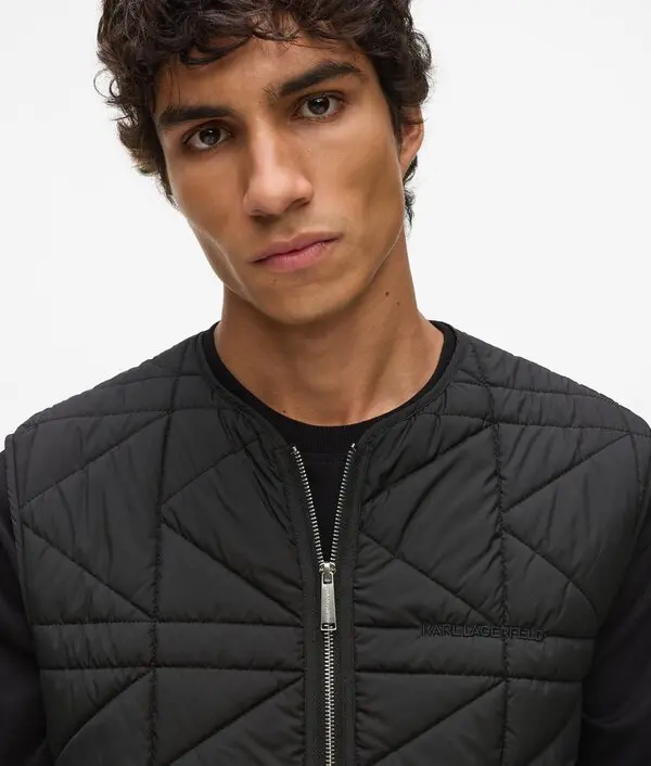 Karl Lagerfeld Lightweight Packable K-quilted Gilet