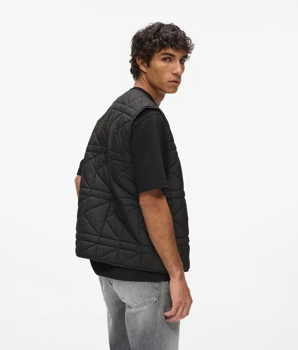 Karl Lagerfeld Lightweight Packable K-quilted Gilet