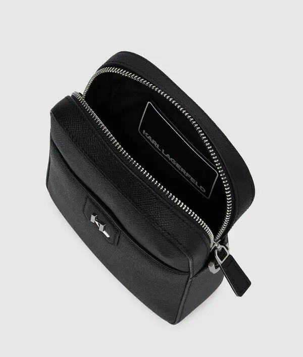 Karl Lagerfeld K/monogram Leather Crossbody Bag