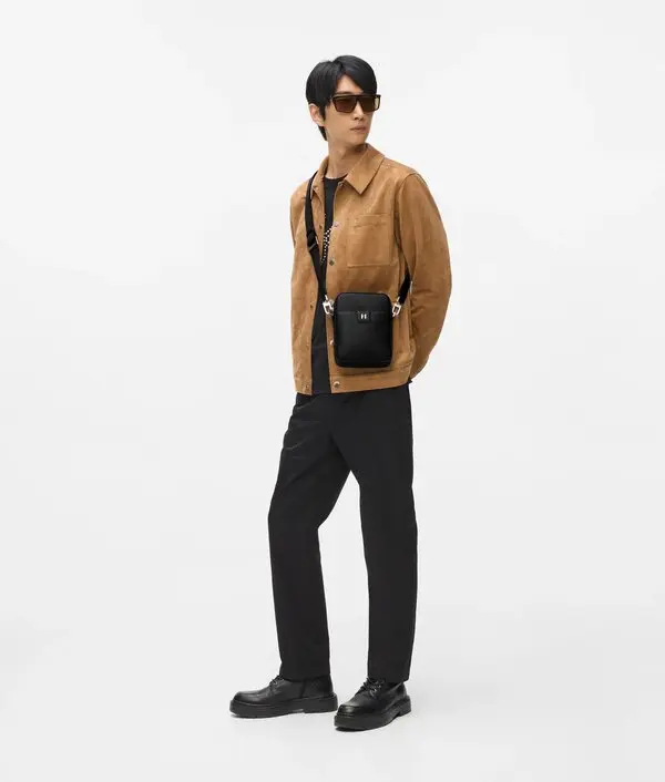 Karl Lagerfeld K/monogram Leather Crossbody Bag