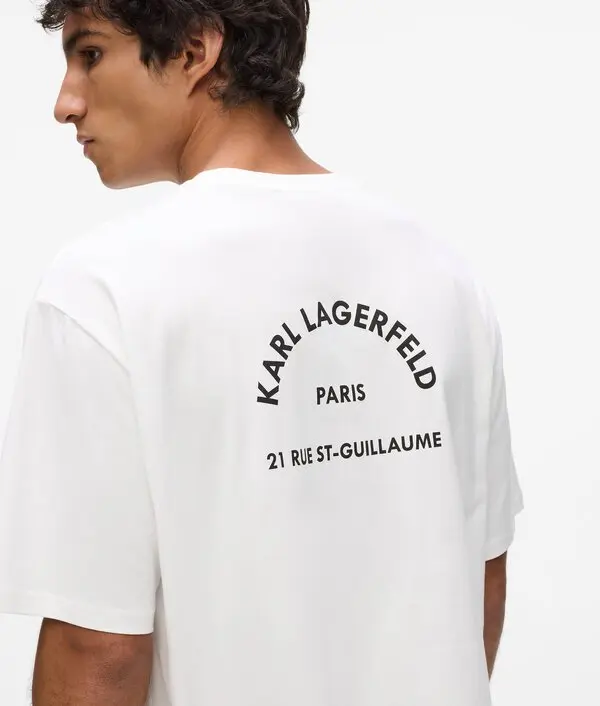Karl Lagerfeld Rue St-guillaume Relaxed T-shirt - White
