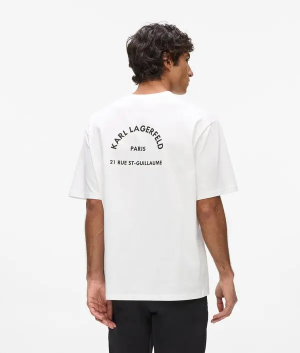 Karl Lagerfeld Rue St-guillaume Relaxed T-shirt - White