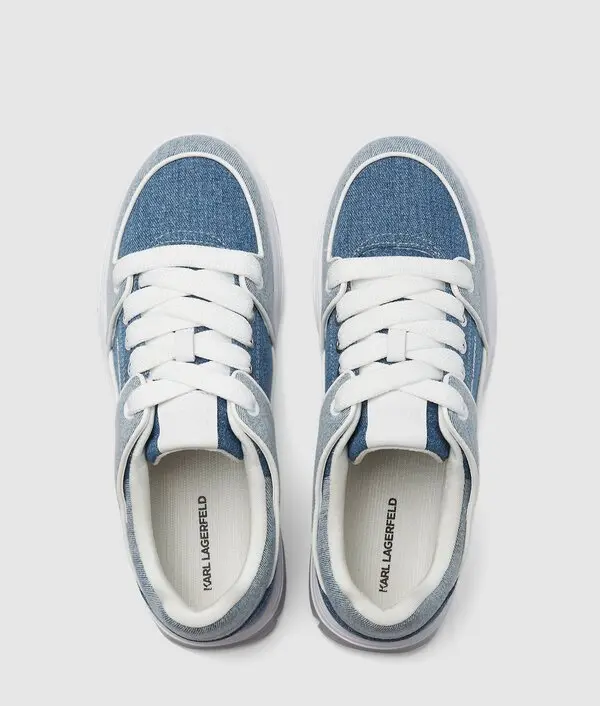 KL JEANS Denim Patchwork Lace-up Sneakers