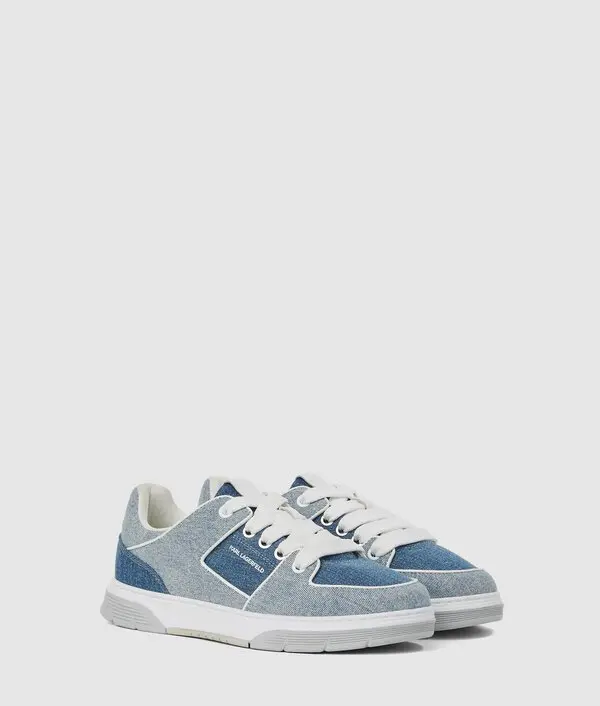 KL JEANS Denim Patchwork Lace-up Sneakers