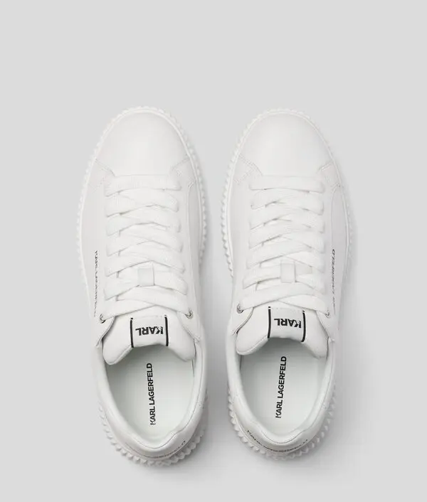 Karl Lagerfeld Kreeper" Leather Lace-up Sneakers