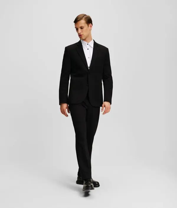 Karl Lagerfeld Tailored Single-breasted Blazer - Black