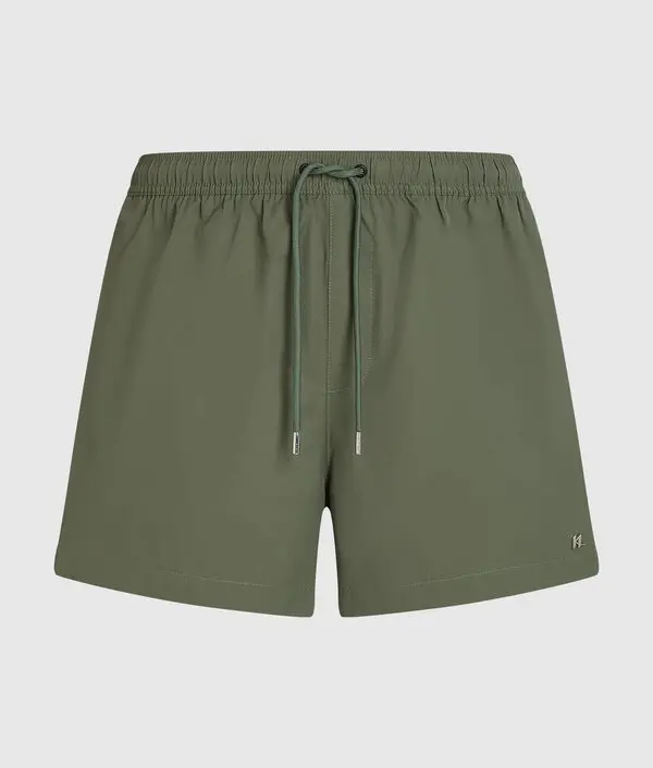 Karl Lagerfeld Monogram Pin Boardshorts - Thyme