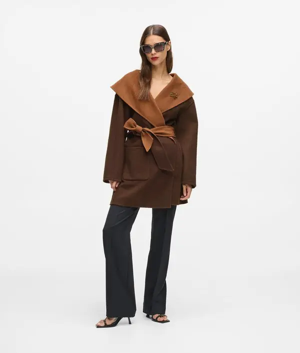 Karl Lagerfeld Reversible Wool-blend Coat