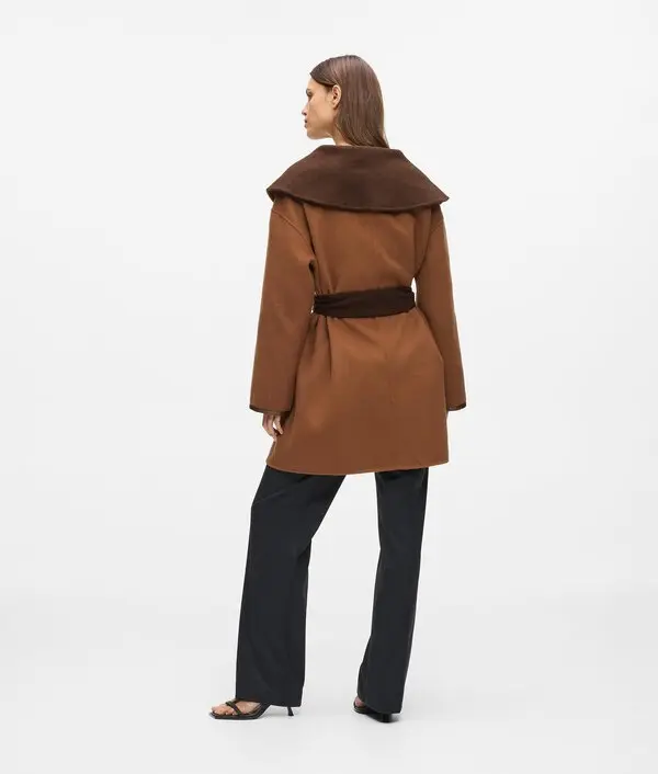 Karl Lagerfeld Reversible Wool-blend Coat