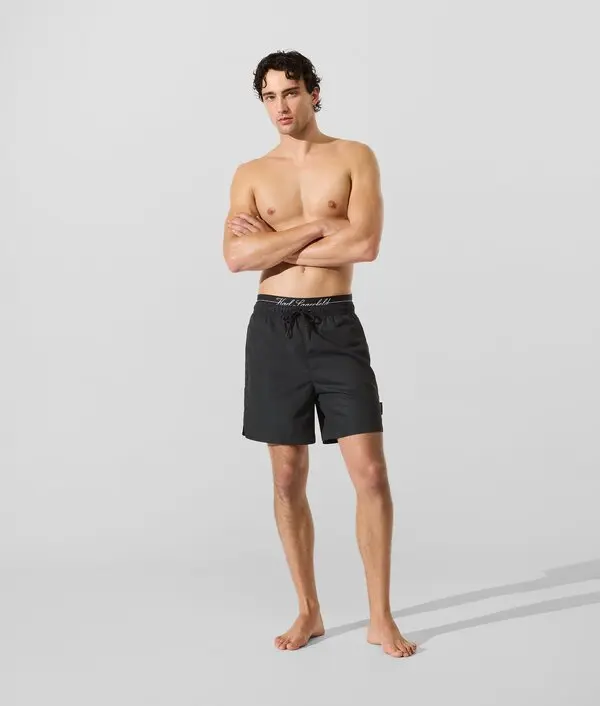 Karl Lagerfeld Double Waistband Boardshorts