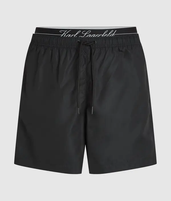 Karl Lagerfeld Double Waistband Boardshorts