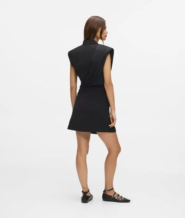 Karl Lagerfeld Tailored Blazer Dress With Embroidered Logo