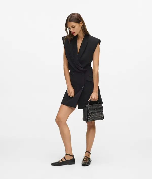 Karl Lagerfeld Tailored Blazer Dress With Embroidered Logo