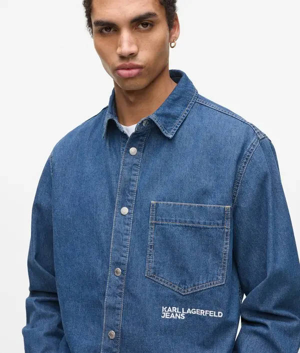KL JEANS Regular Denim Shirt - Dark Blue