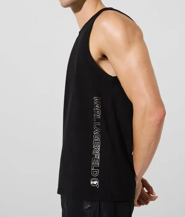 Karl Lagerfeld Ikon Metallic Beach Tank Top