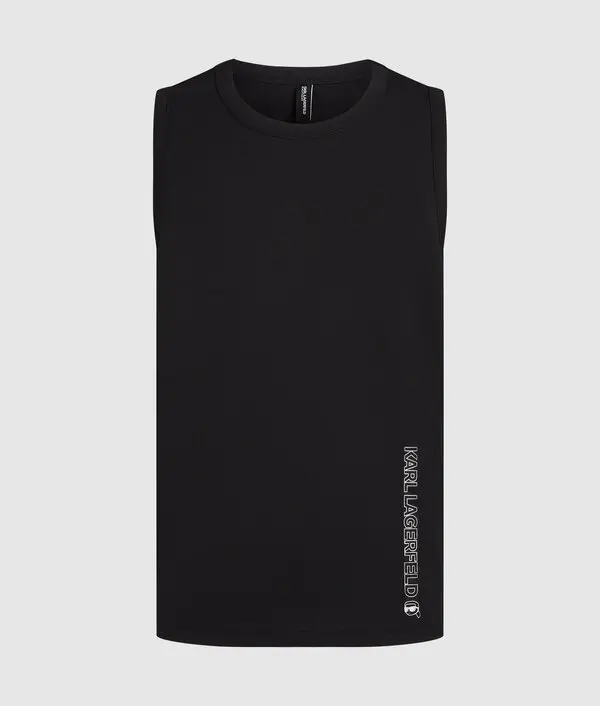 Karl Lagerfeld Ikon Metallic Beach Tank Top