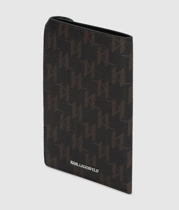 Karl Lagerfeld Ikon Monogram Passport Holder
