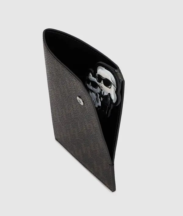 Karl Lagerfeld Ikon Monogram Passport Holder