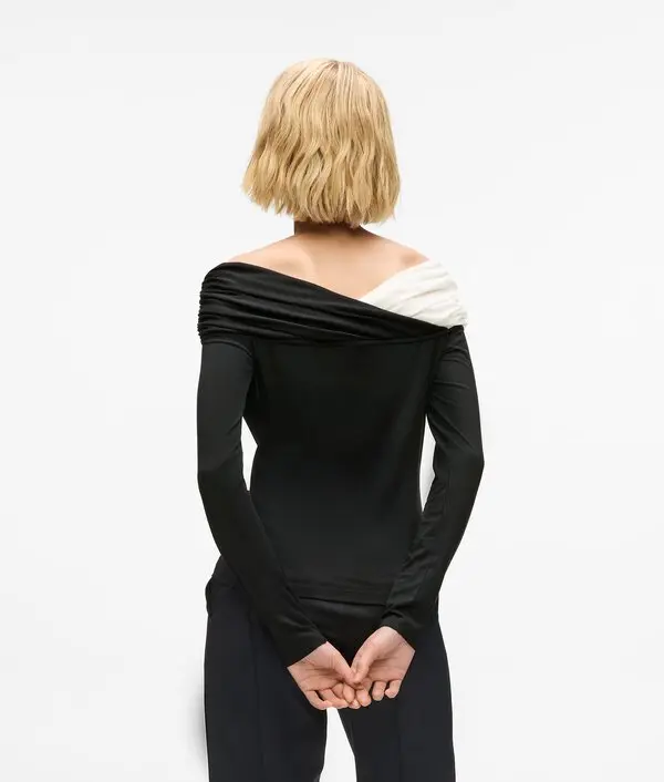 Karl Lagerfeld Off-shoulder Top
