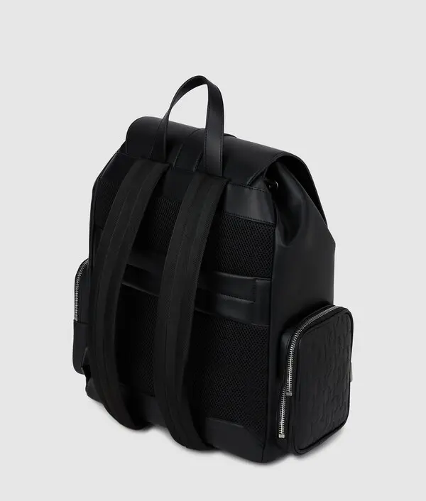 Karl Lagerfeld K/traveller Backpack With Embossed Monogram