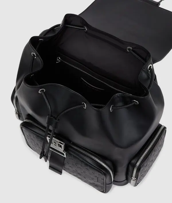Karl Lagerfeld K/traveller Backpack With Embossed Monogram