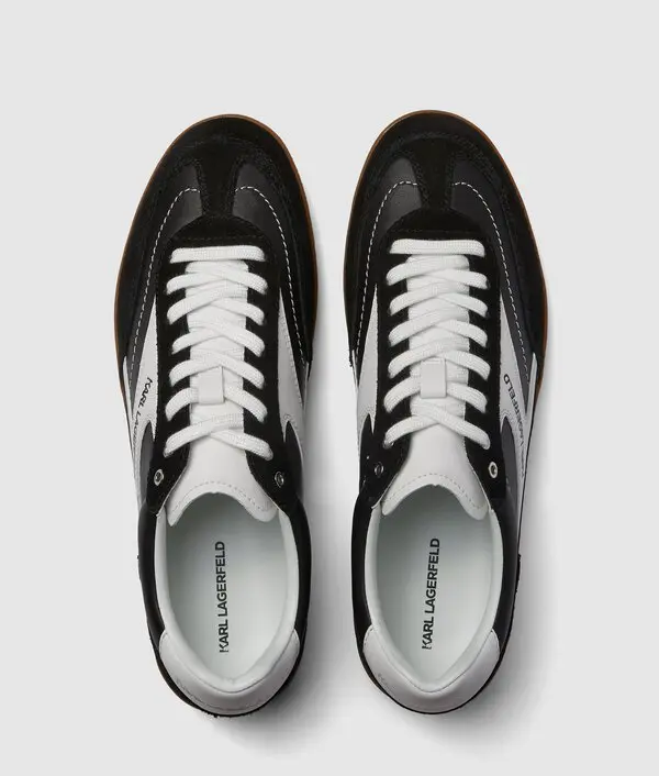 Karl Lagerfeld Kandidate Lace Mix Sneakers - Black/white