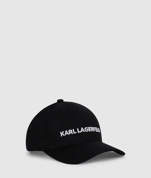 Karl Lagerfeld Embroidered Logo Baseball Cap - Black