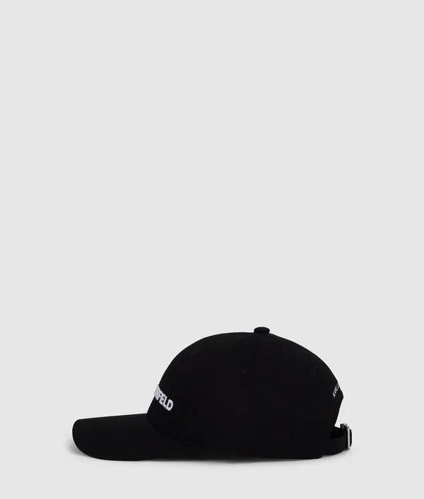 Karl Lagerfeld Logo Embroidery Cap - Black