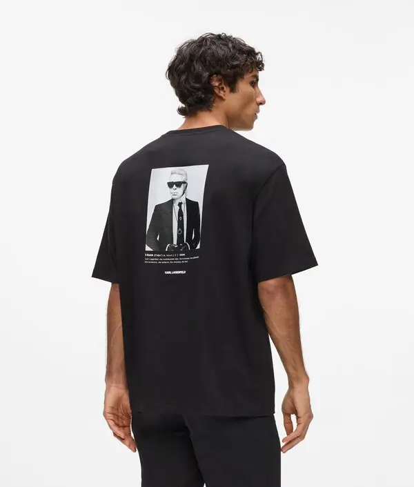 Karl Lagerfeld Portrait T-shirt - Black