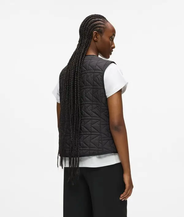 Karl Lagerfeld Lightweight Quilted Technical Taffeta Gilet
