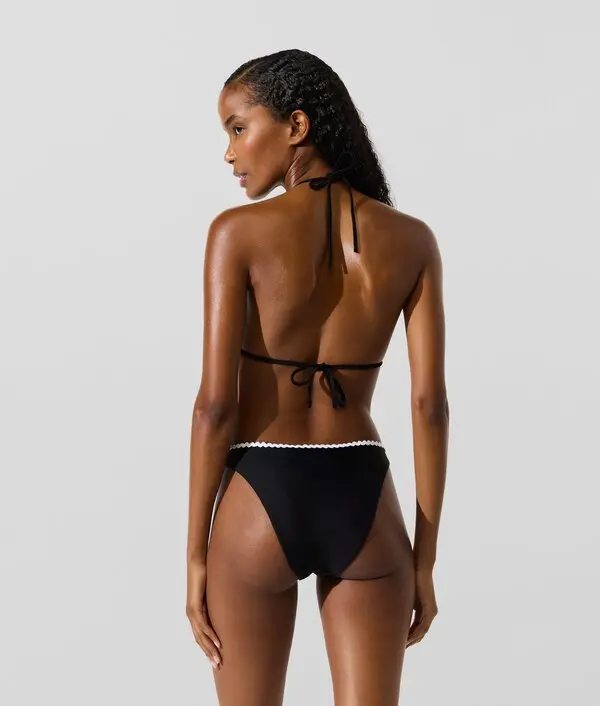 Karl Lagerfeld Scallop Triangle Bikini Top