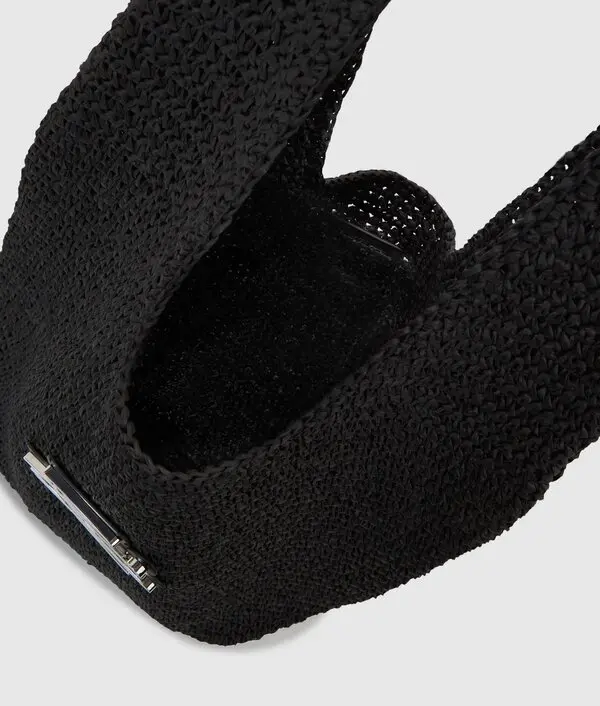Karl Lagerfeld K/autograph Crochet Hobo Bag - Black