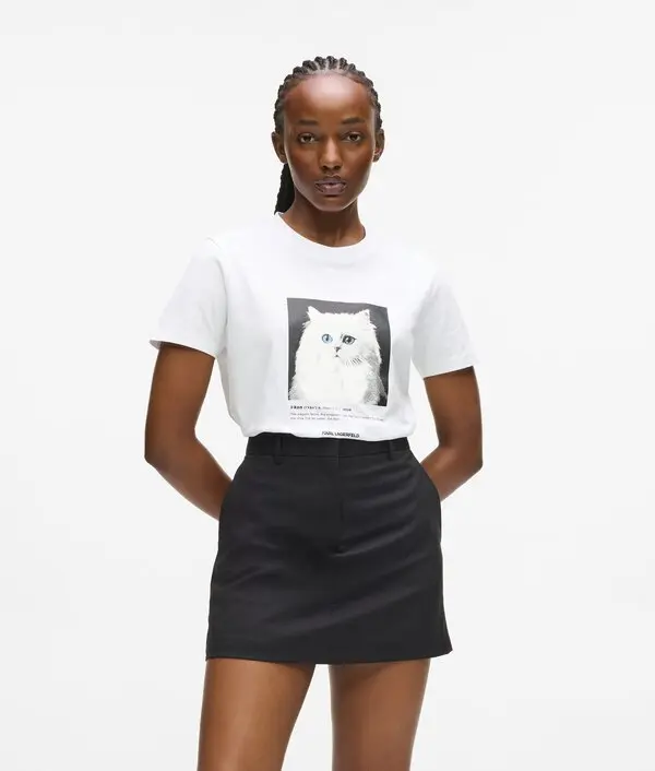 Karl Lagerfeld Portrait T-shirt - White