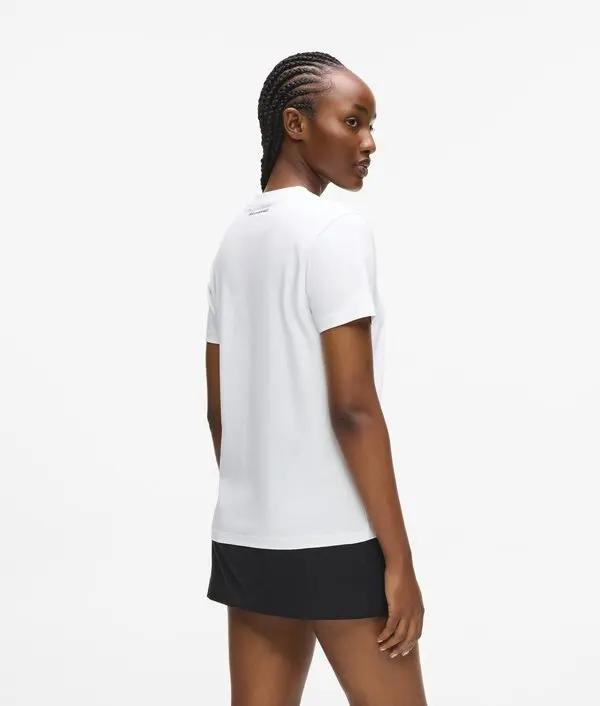 Karl Lagerfeld Portrait T-shirt - White