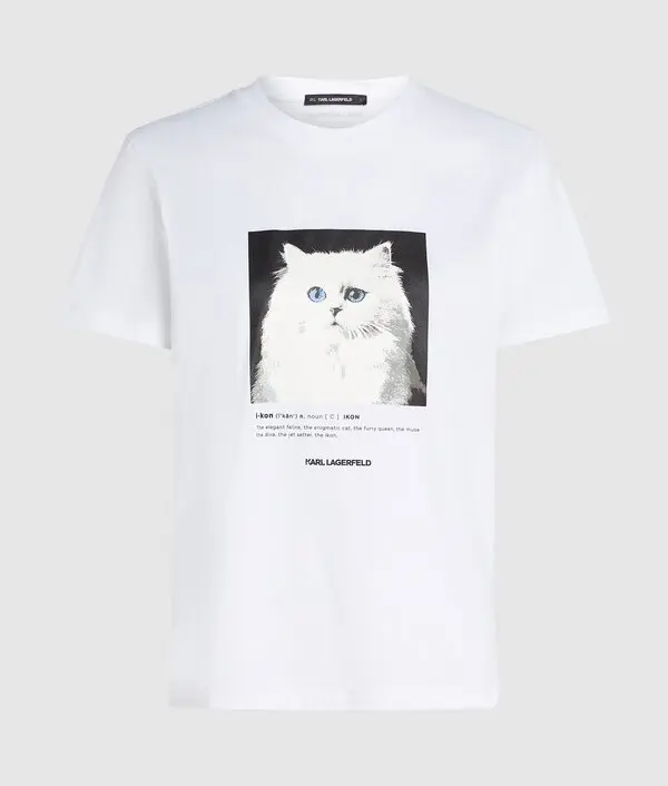 Karl Lagerfeld Portrait T-shirt - White