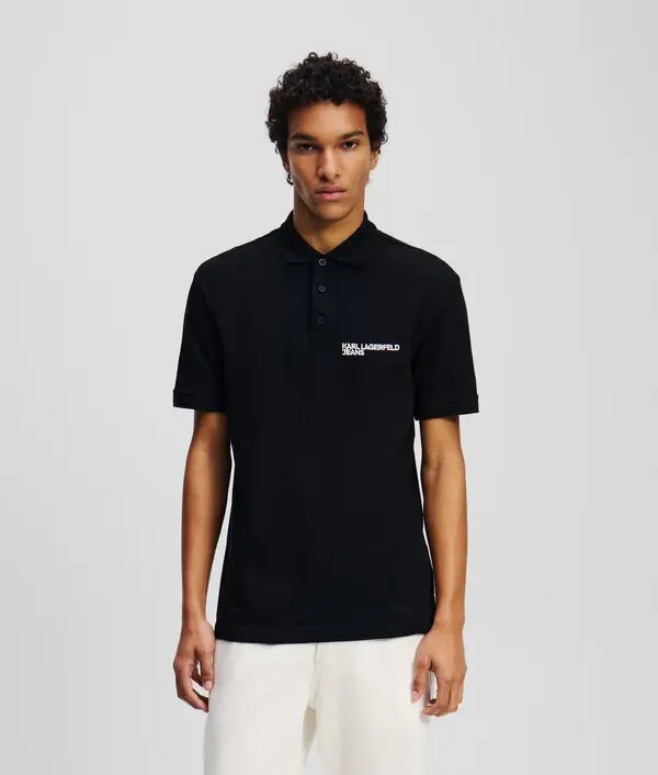 KL JEANS Logo Polo Shirt - Black