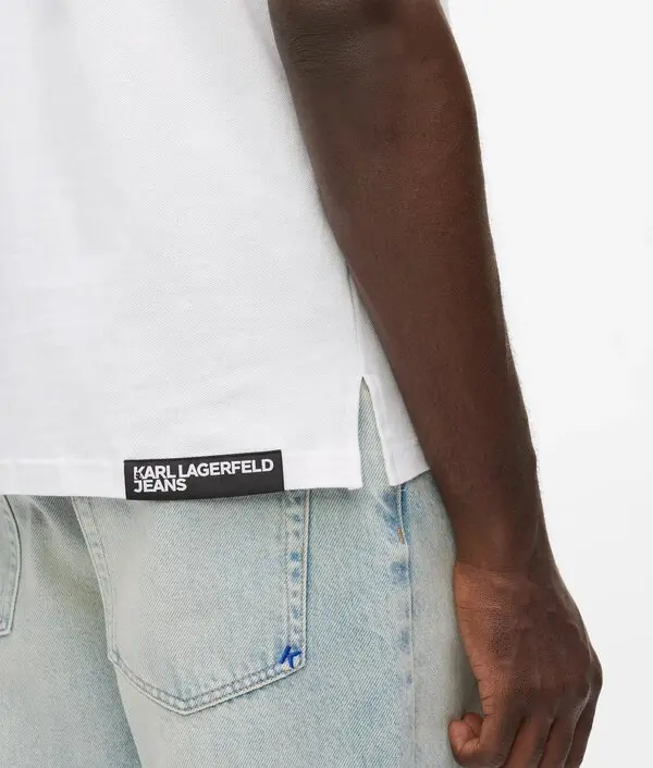 KL JEANS Logo Polo Shirt - White