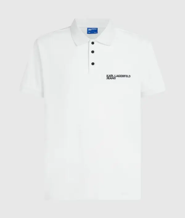 KL JEANS Logo Polo Shirt - White